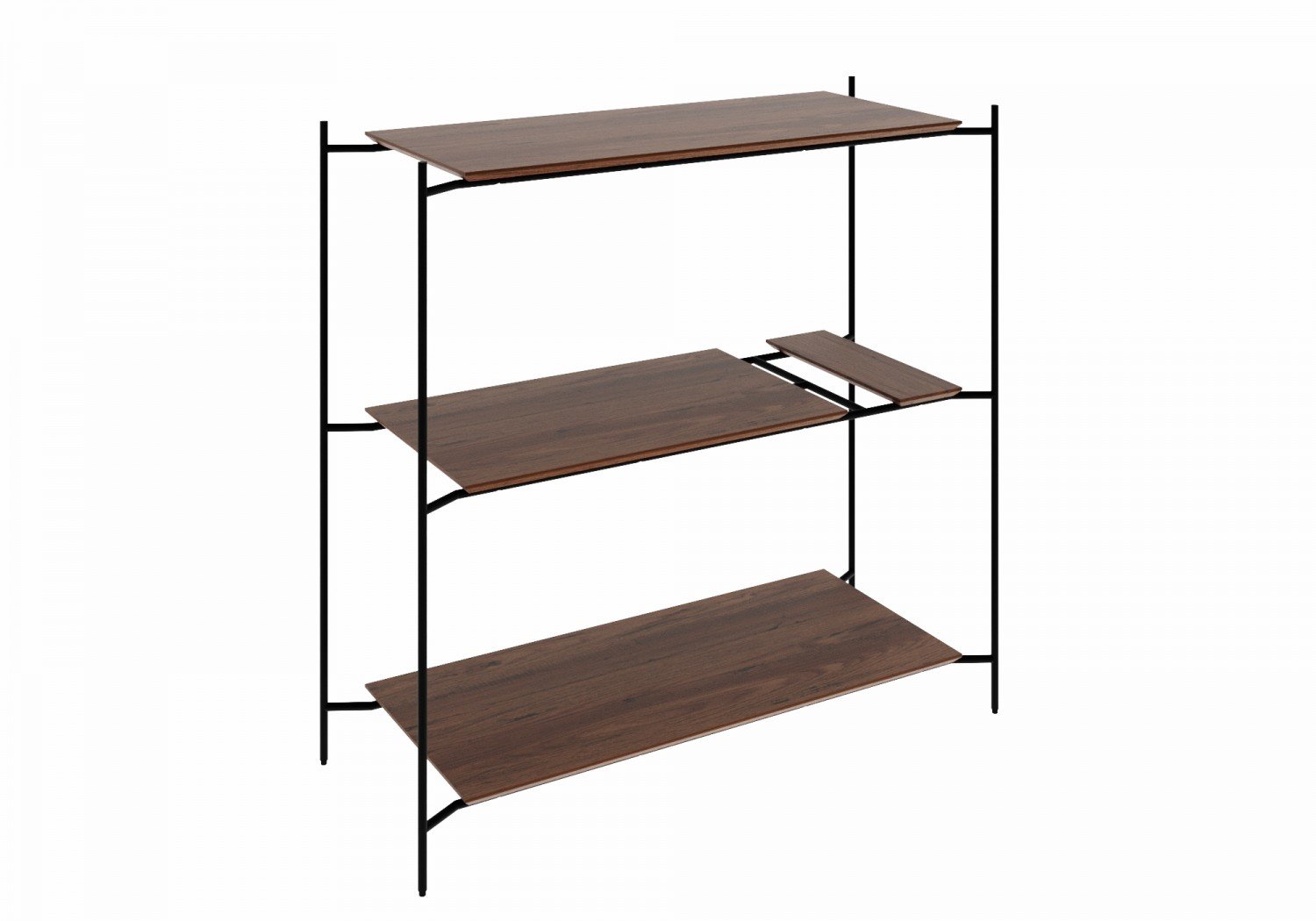 Estante Lizzie - Rudnick Altura 0,97 Off White / Metal Preto ...