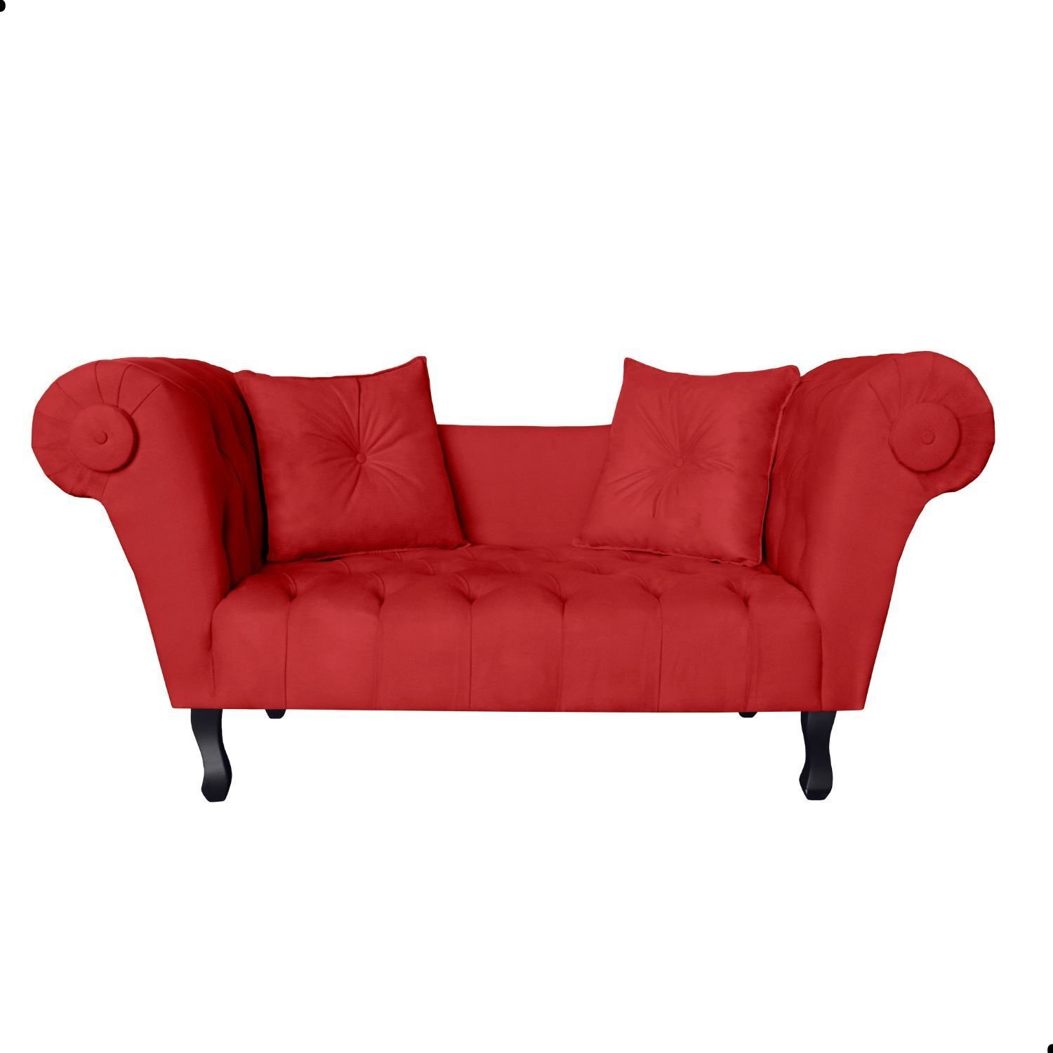 Recamier Sofá Divã Namoradeira Dubai Suede - Fina Mobília | MadeiraMadeira