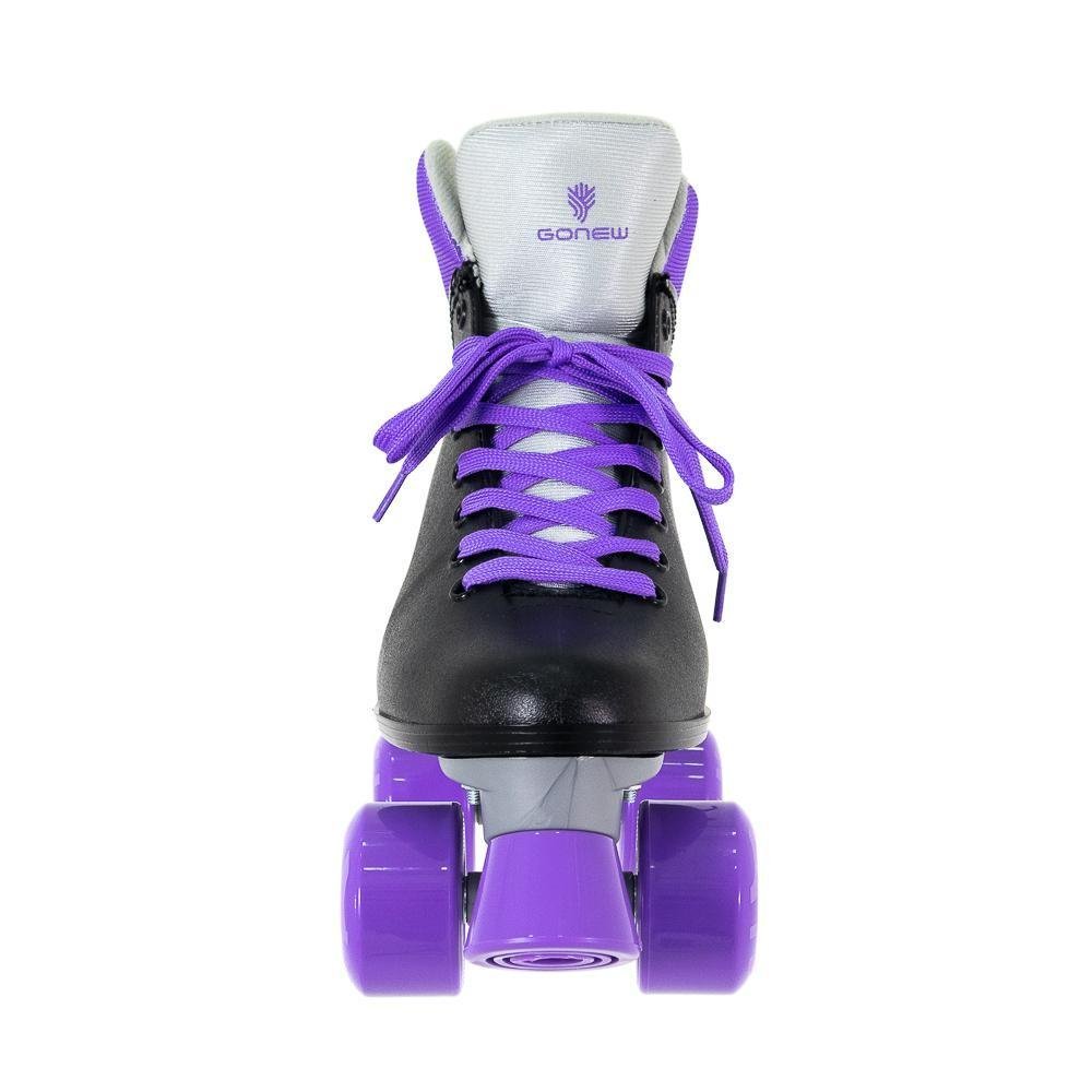 Patins Go Quad Basic Rolamento 608Zz Bel Pto E Roxo - 38 | MadeiraMadeira