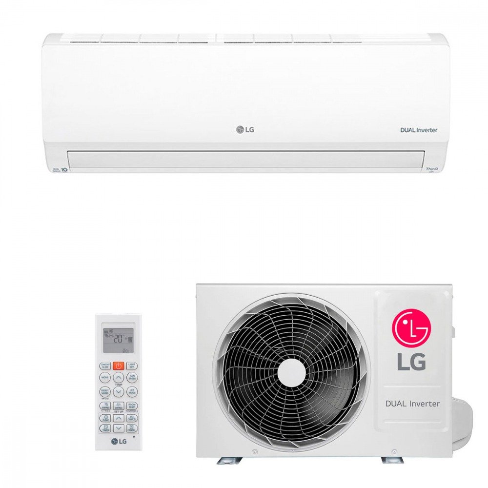 Ar Condicionado Split Inverter LG Hi Wall DUAL Voice 18000 BTUs Quente ...