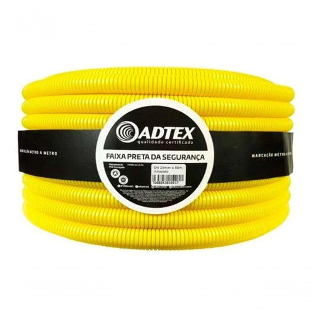 Conduite Flexível Pvc 3-4 Corrugado Amarelo 50 Metros Adtex ...