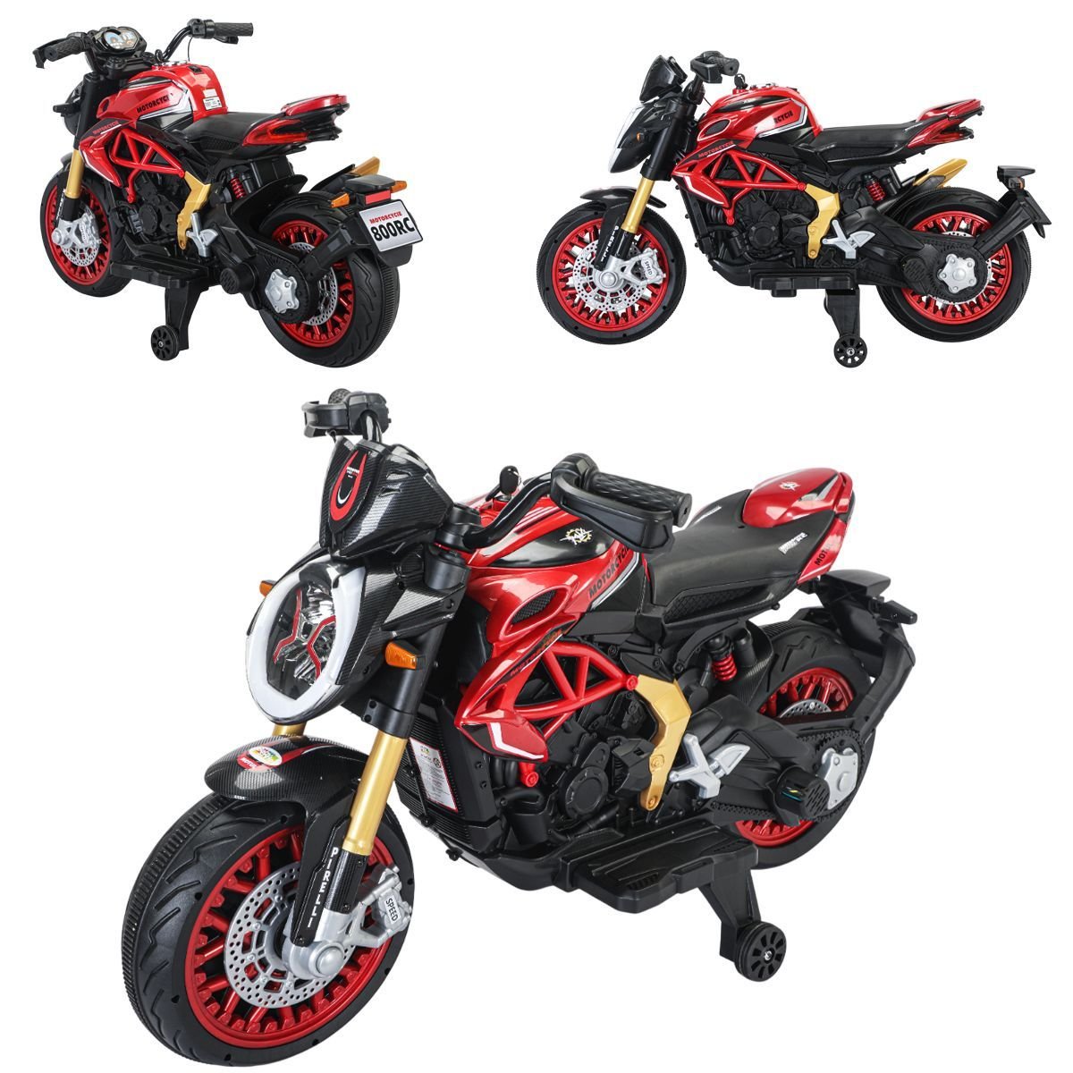 Mini Moto Elétrica Infantil Racer 12v Baby Style Vermelha Bateria ...