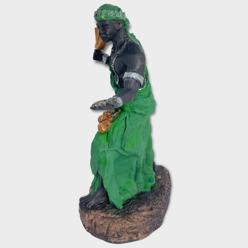 Escultura Orixá Ossaim em Resina 25 cm | MadeiraMadeira