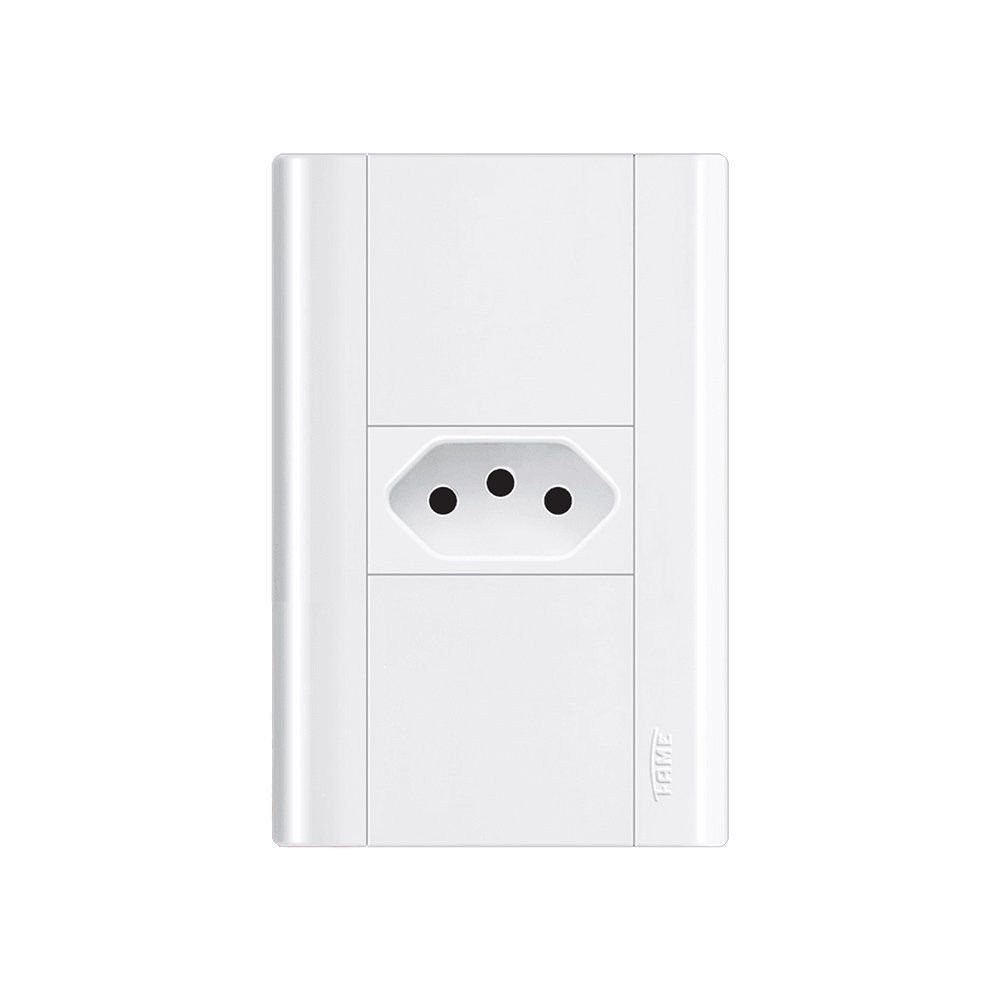 Tomada Fame Modulare 2p+t 10a com Placa 4x2 | MadeiraMadeira