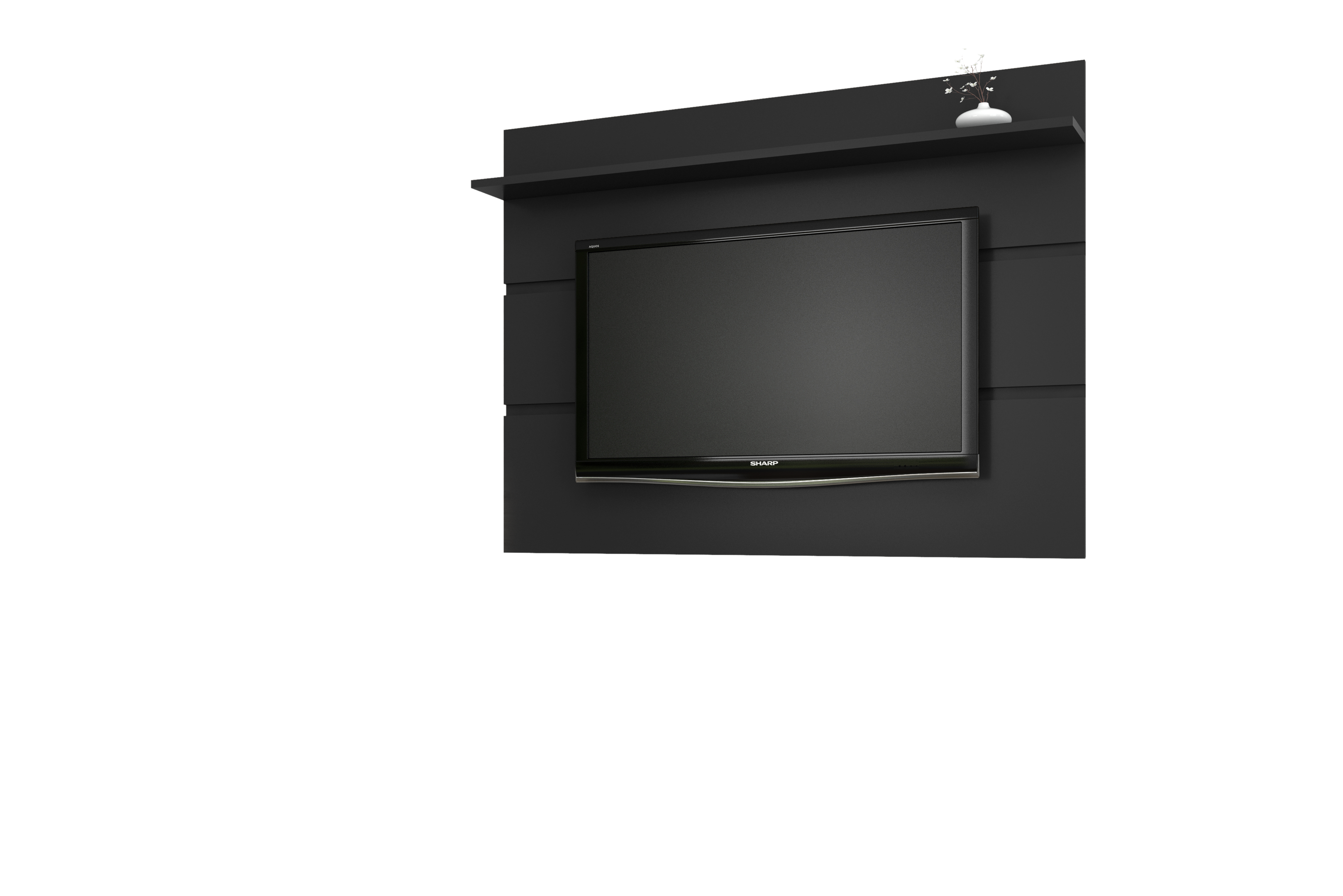 Painel P/ Tv Até 72" Vivare 1,80 New- Black Germai Móveis | MadeiraMadeira
