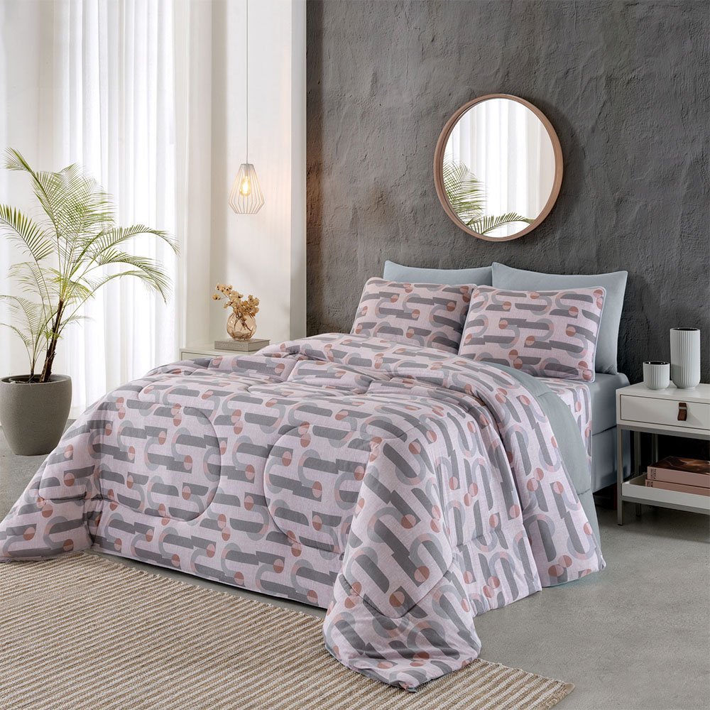 Edredom Casal Estampado 100% Algodão Catar Vivaldi Sul Brasil ...