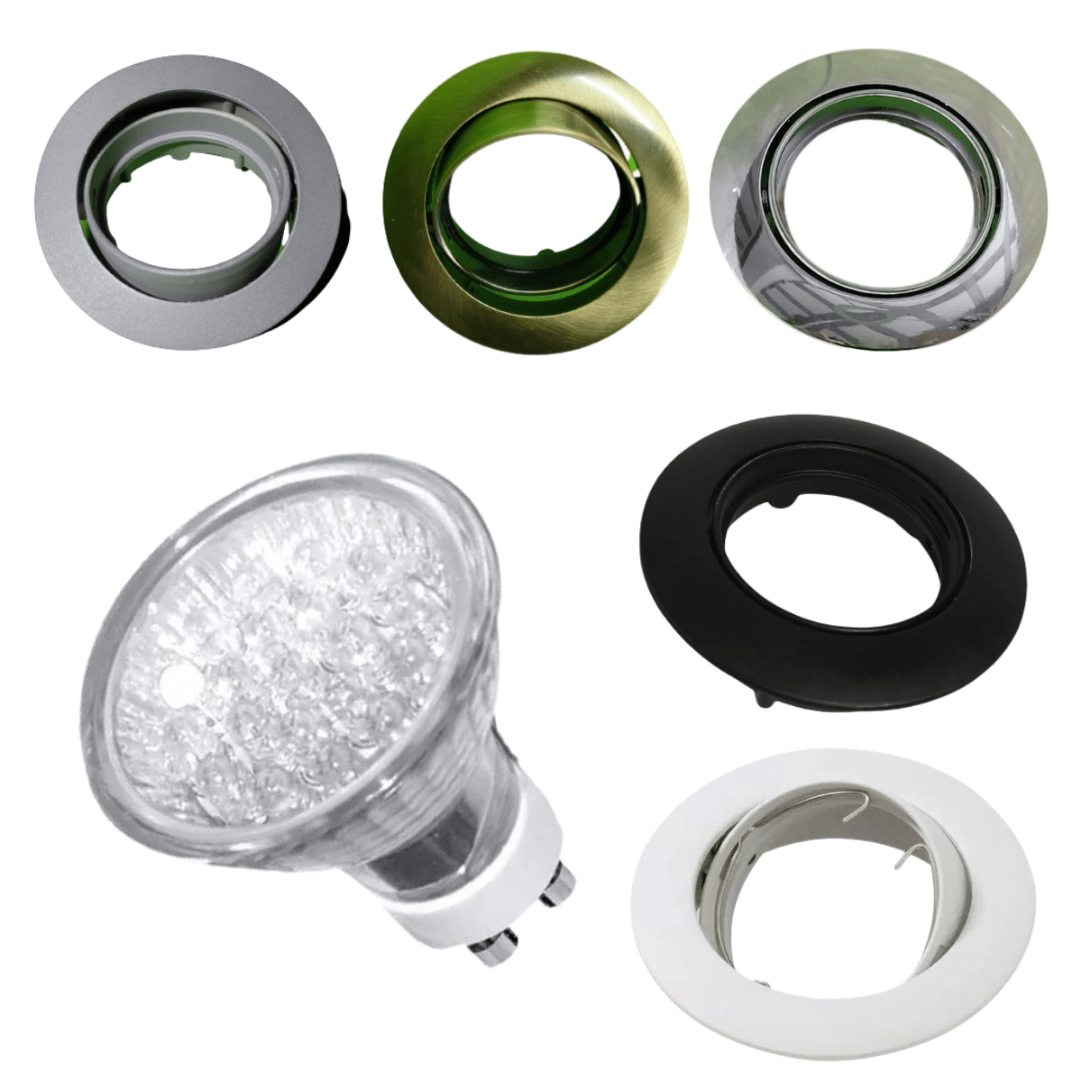 Spot Embutir Movel Redondo Mr16 + Lampada Led 1w | MadeiraMadeira