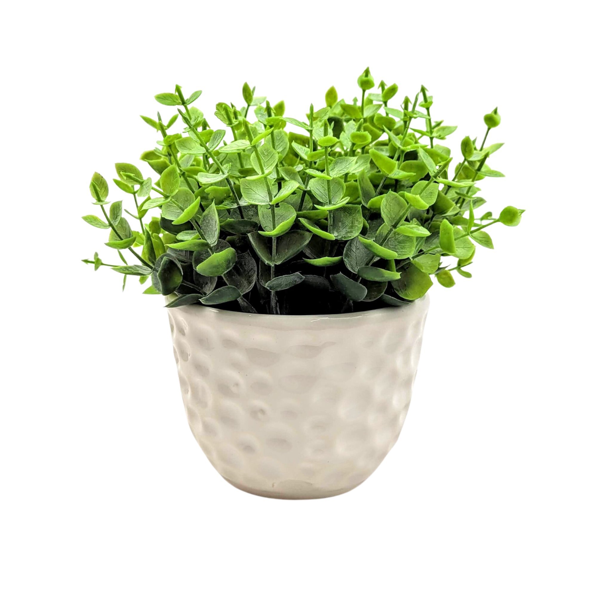 Vaso Decorativo Branco Bolha 9x11cm Cerâmica | MadeiraMadeira