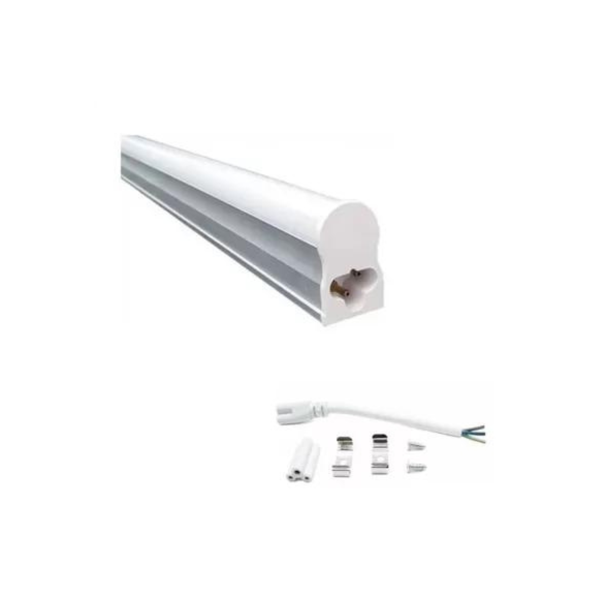 Lampada Led Tubular T8 60cm 3000k Calha Acoplada 9w | MadeiraMadeira