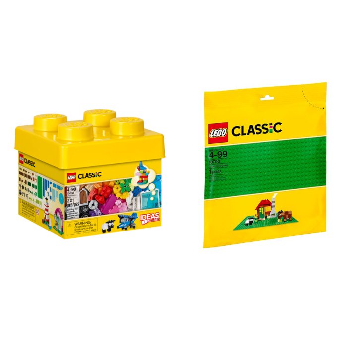 LEGO Classic Combo Caixa Peças 10692 com Base 10700 | MadeiraMadeira
