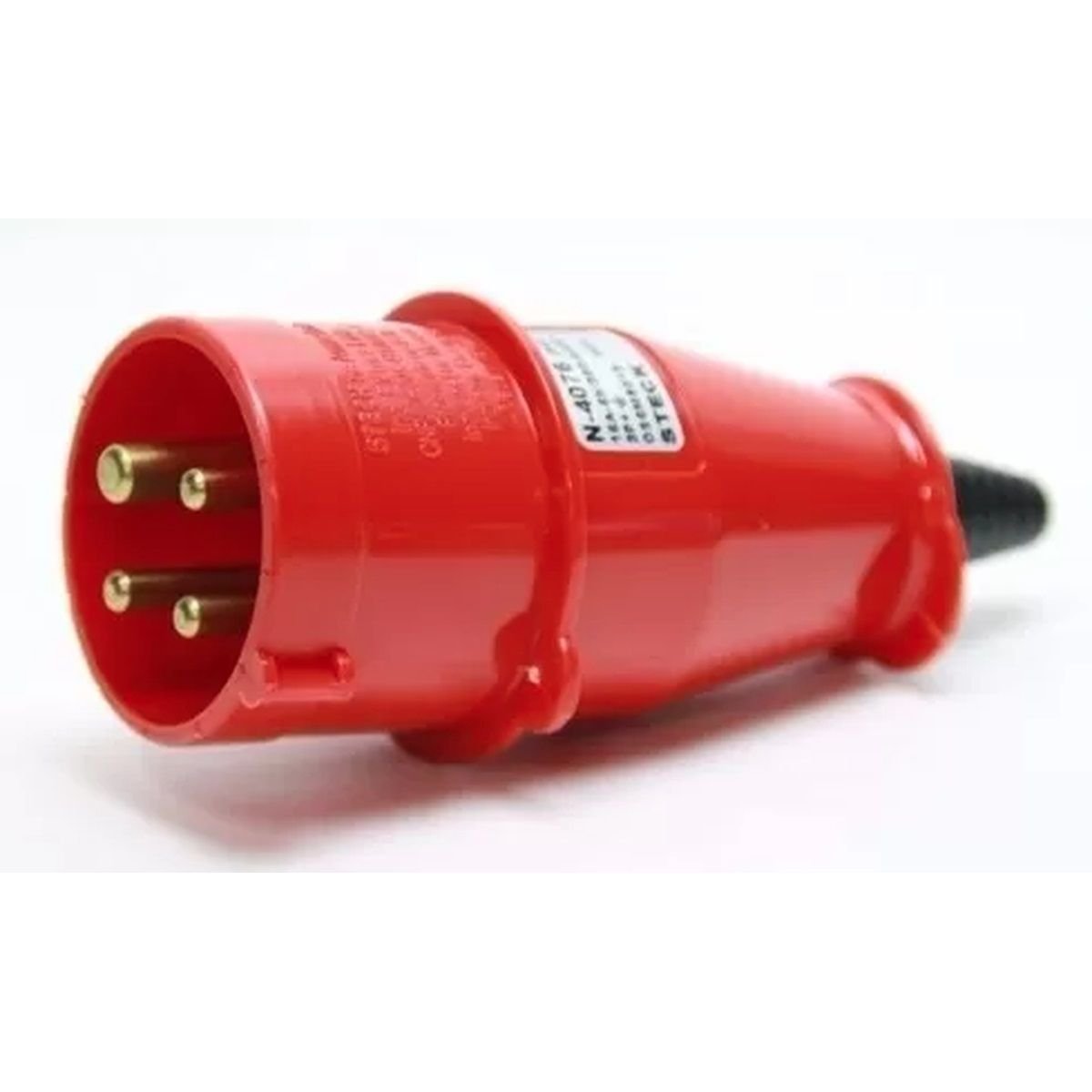 N5076 Plugue 16a 3p+t+n 380v Vermelho Steck | MadeiraMadeira
