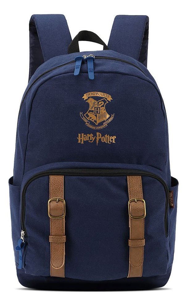 Mochila Escolar Hogwarts Azul Harry Potter - Luxcel Terceiros ...