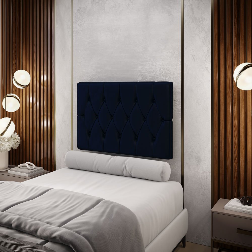 Painel Centaurus 100 / N-025 Veludo Azul Marinho | MadeiraMadeira