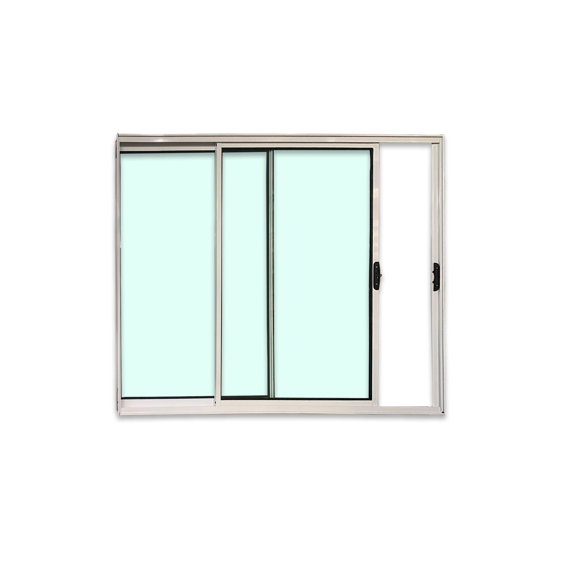 Janela de Correr 2 Folhas de Alumínio Branco 120x120 | MadeiraMadeira