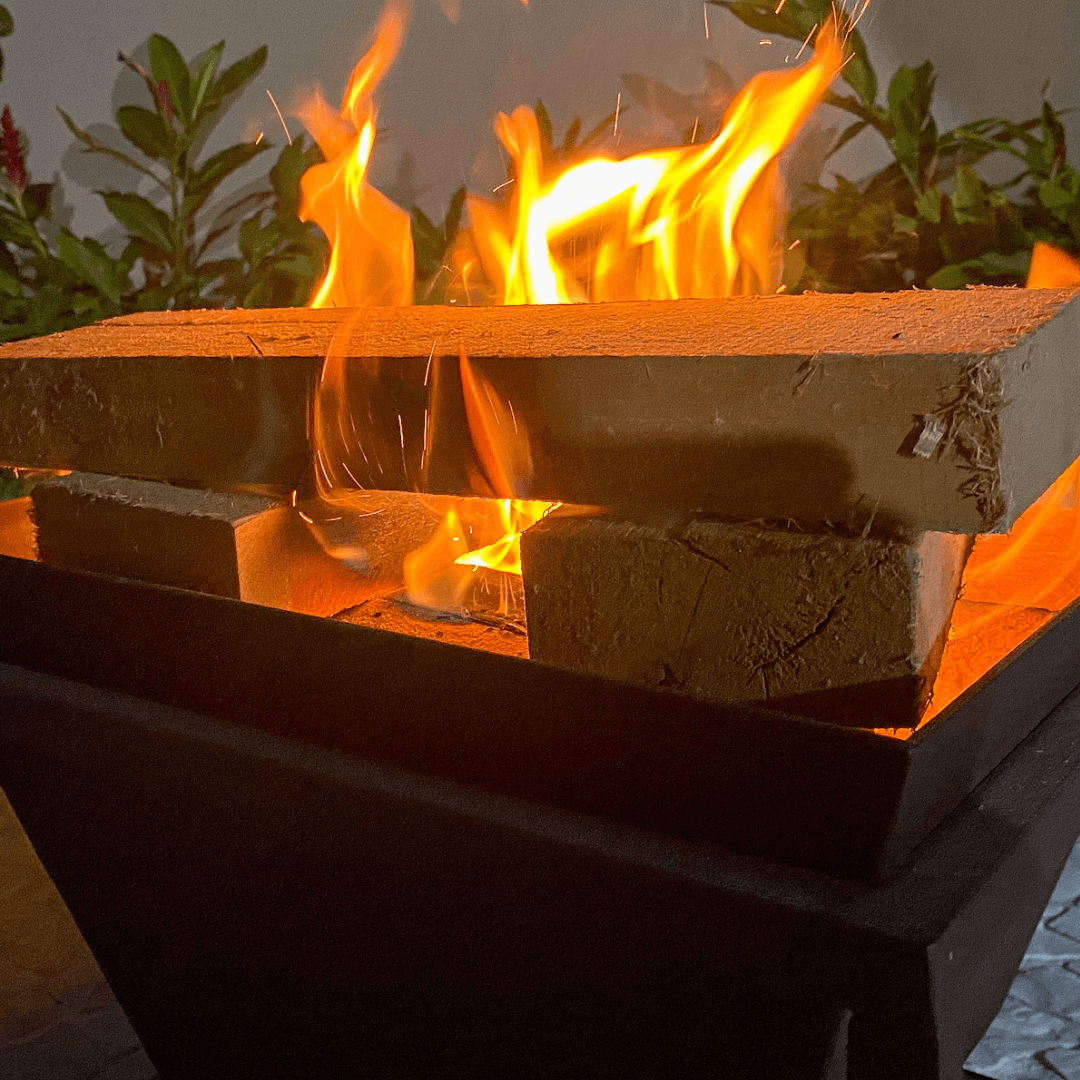 Lareira Externa de Jardim a Lenha Portátil Fogueira de Ferro - Marrom ...