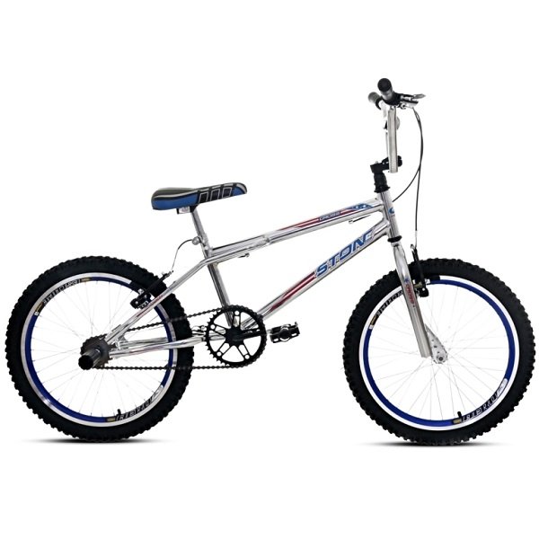 Bicicleta ARO 20 Cromo CROSS Stone Bike Azul | MadeiraMadeira