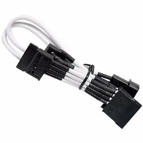 Cabo de Força Nzxt Sata com 2 Conectores Cb-42Sata Branco | MadeiraMadeira