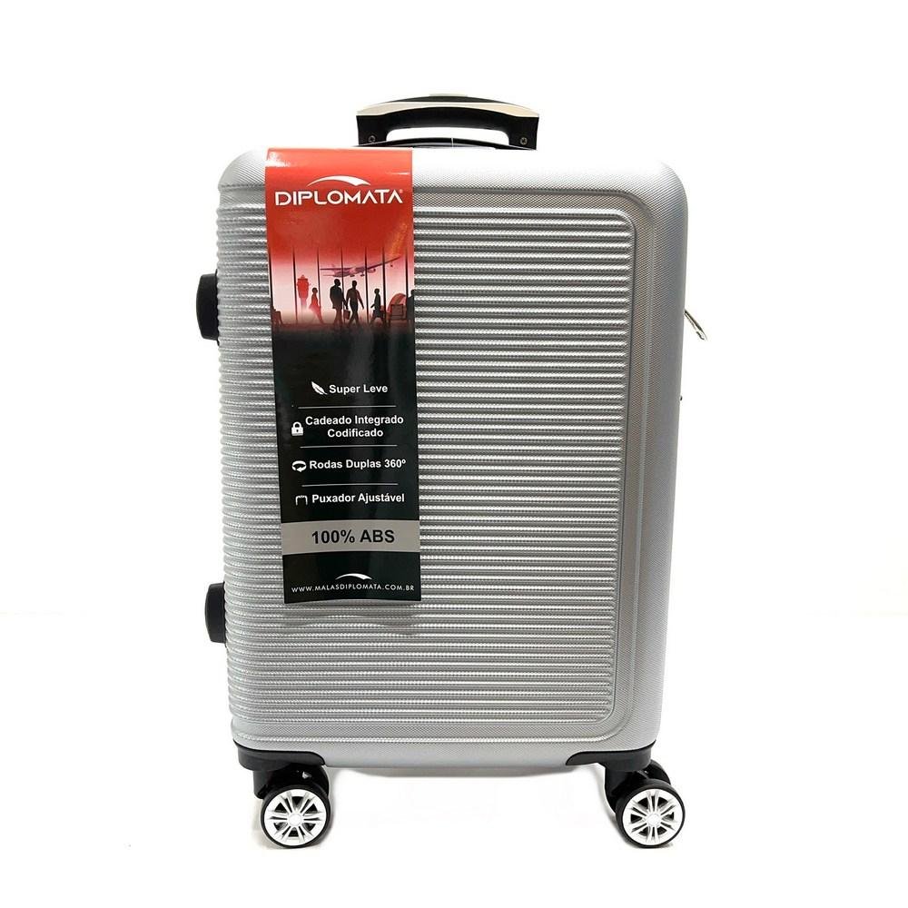 MALA DE VIAGEM DIPLOMATA RÍGIDA EM ABS MÉDIA CADEADO CODIFICADO - UN ...