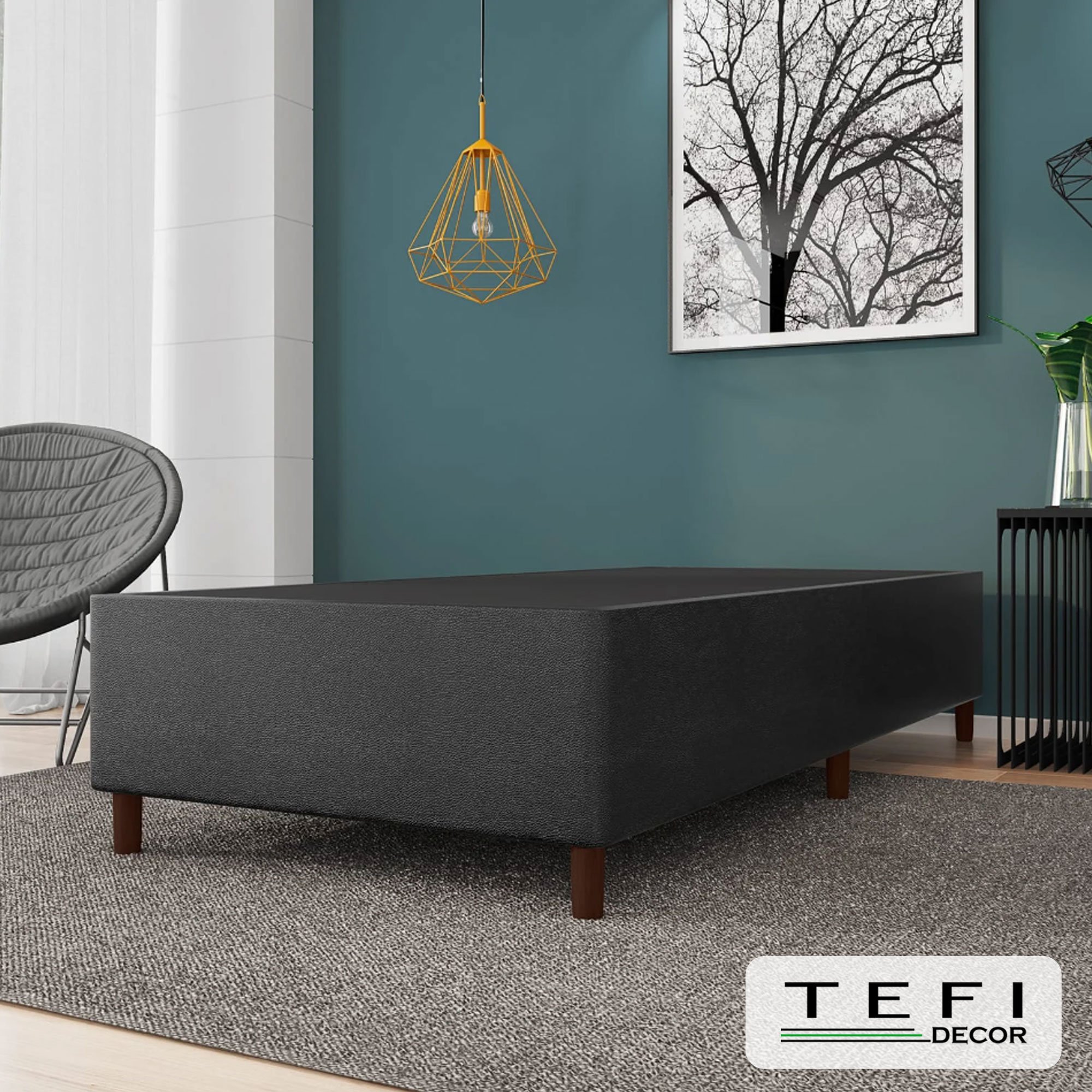 Base Box 88x1.88 C. Preto | MadeiraMadeira