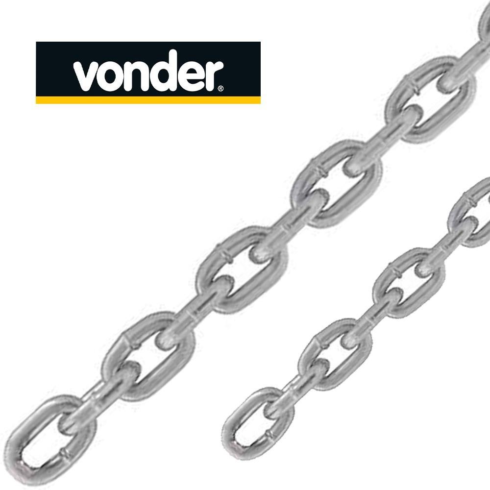 Corrente Zincada Com elo Curto 4,0mm KG 1558532000 VONDER | MadeiraMadeira
