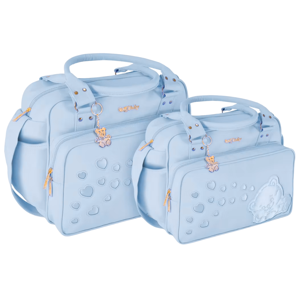 Kit Bolsas Maternidade Griff Baby Ursinho Azul Claro | MadeiraMadeira