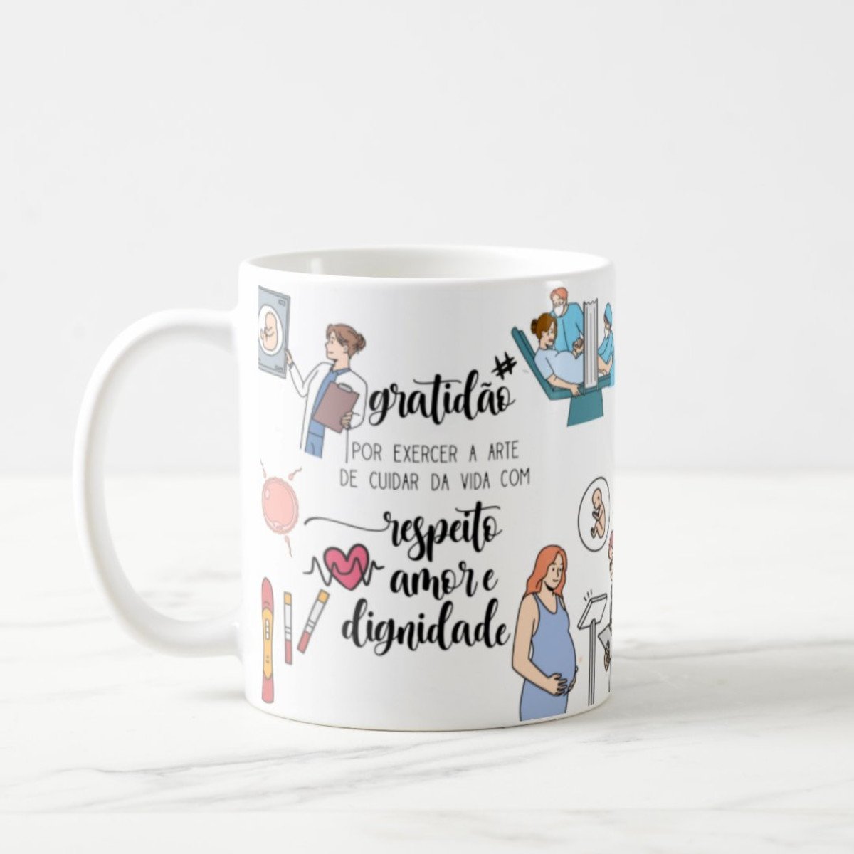 Caneca Personalizada Presente Especial Médica Obstetra | MadeiraMadeira