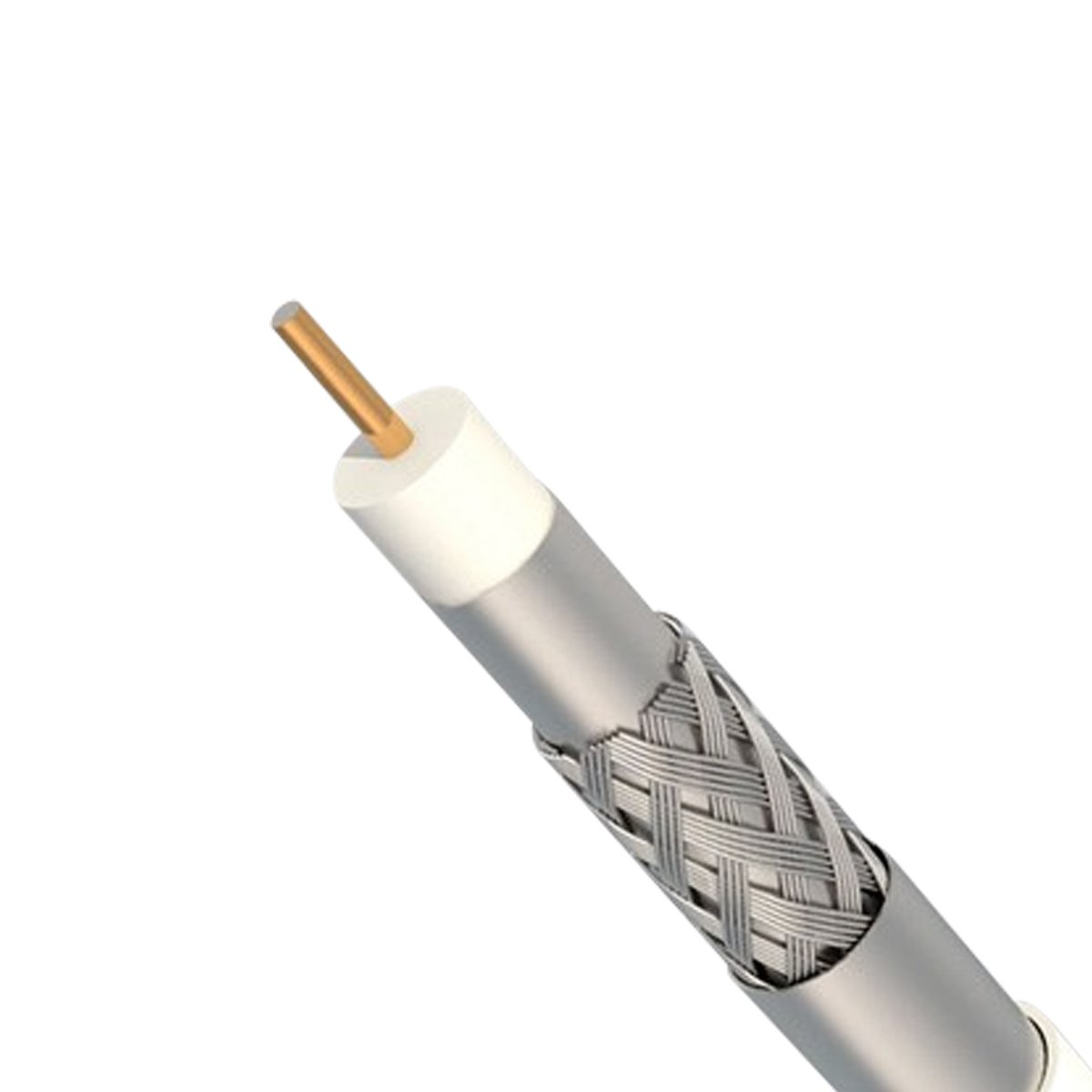 CABO COAXIAL RGE-6 TS 305M 77% BRANCO | MadeiraMadeira