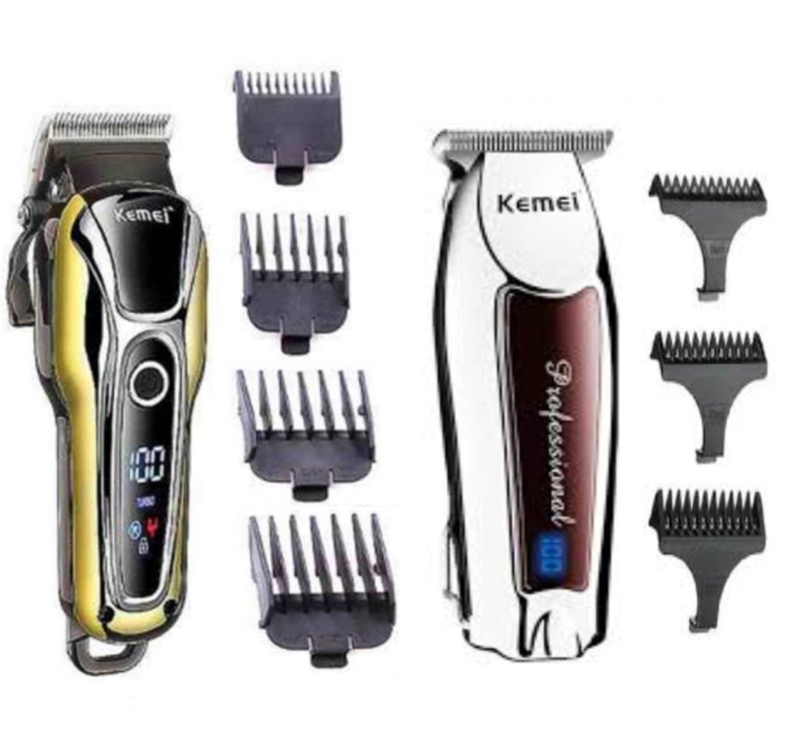 Maquina de Corte Profissional Kemei KM 1990 + Kemei Acabamento KM 9164 | MadeiraMadeira