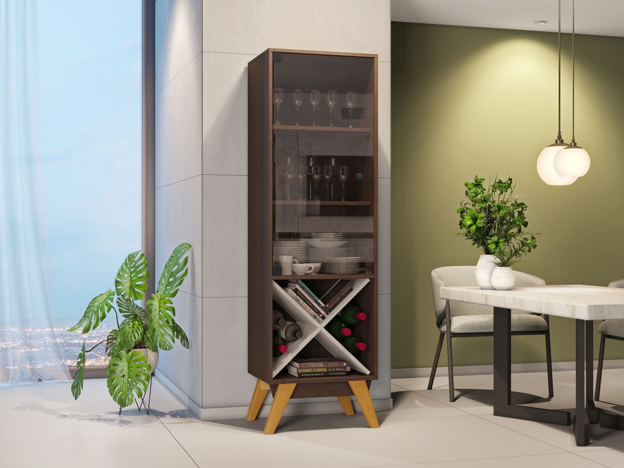 Cristaleira Graca Jcm Cafe Off | MadeiraMadeira