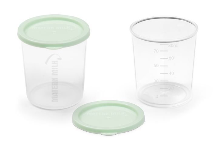 Kit com 6 Copos de aleitamento materno Matern Milk 80ml | MadeiraMadeira