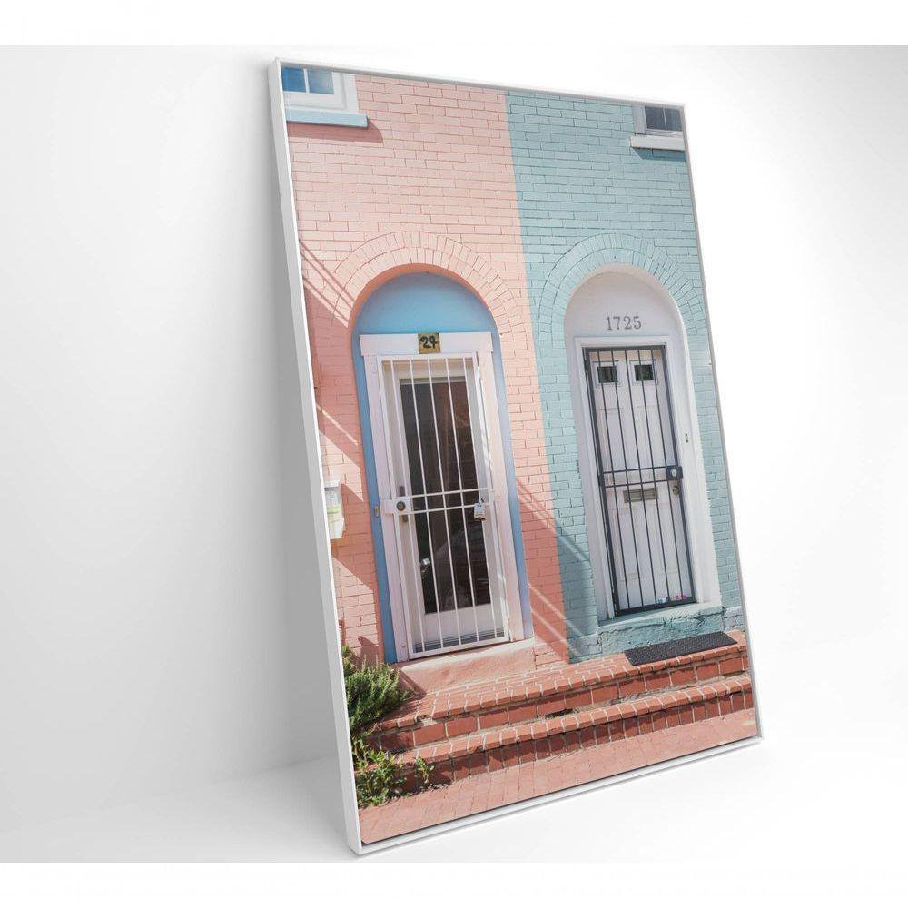 Quadro Portas Coloridas 60x90 Cm Vidro Impresso | MadeiraMadeira