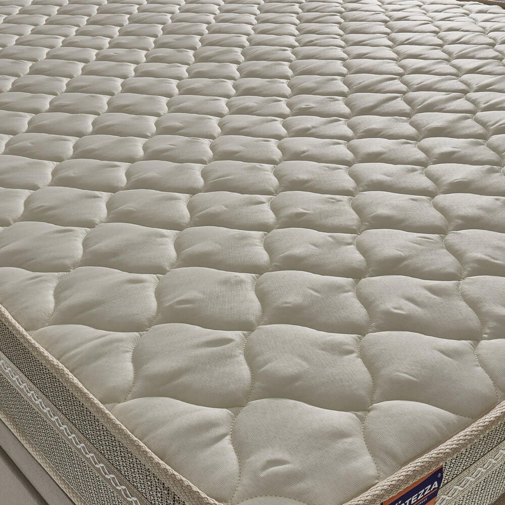 Cama Box com Colchão Queen Molas Max Force Pérola Bege 158x198 Fortezza ...