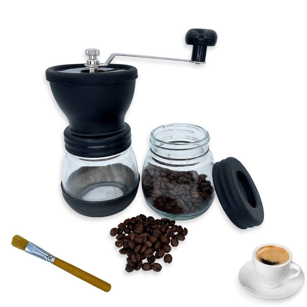 Moedor de Café Manual com Ajuste Qualidade e Praticidade Preto ...