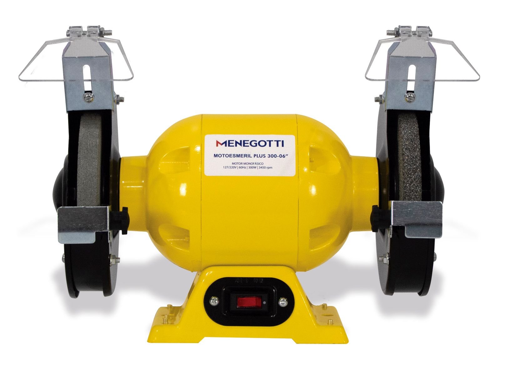 Motoesmeril Plus 300 06 Mono 1/2cv 127/220v 60hz 300w com visor com ...