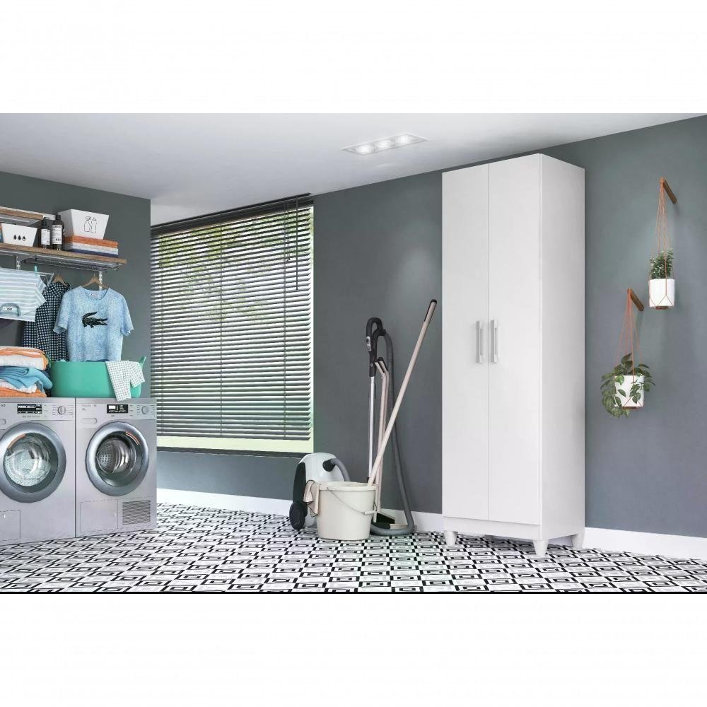 Multiuso 2 Portas New Iris - Branco Branco | MadeiraMadeira