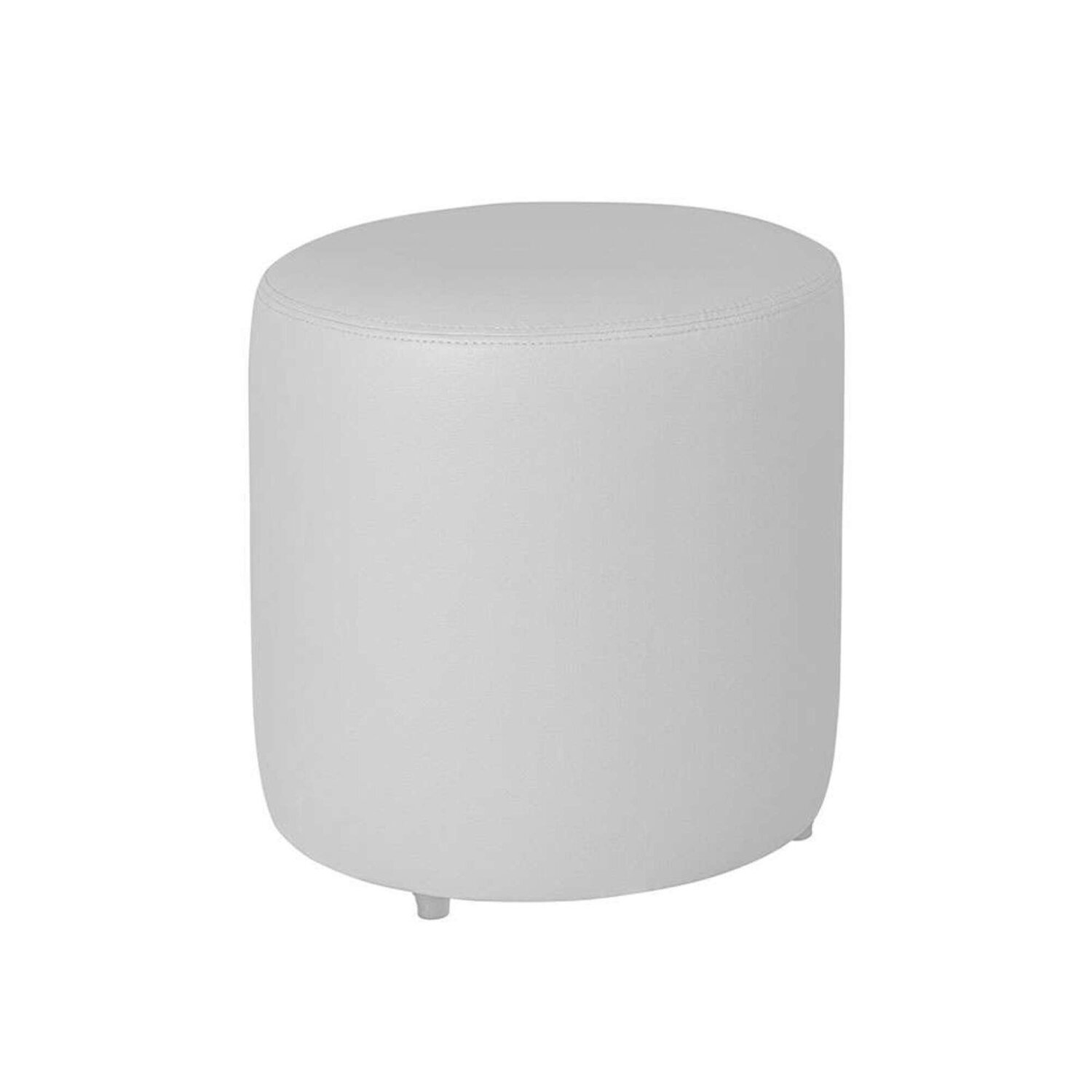 Puff Redondo 40cm X 40cm X 40cm Diametro Courino sem Rodizios ...