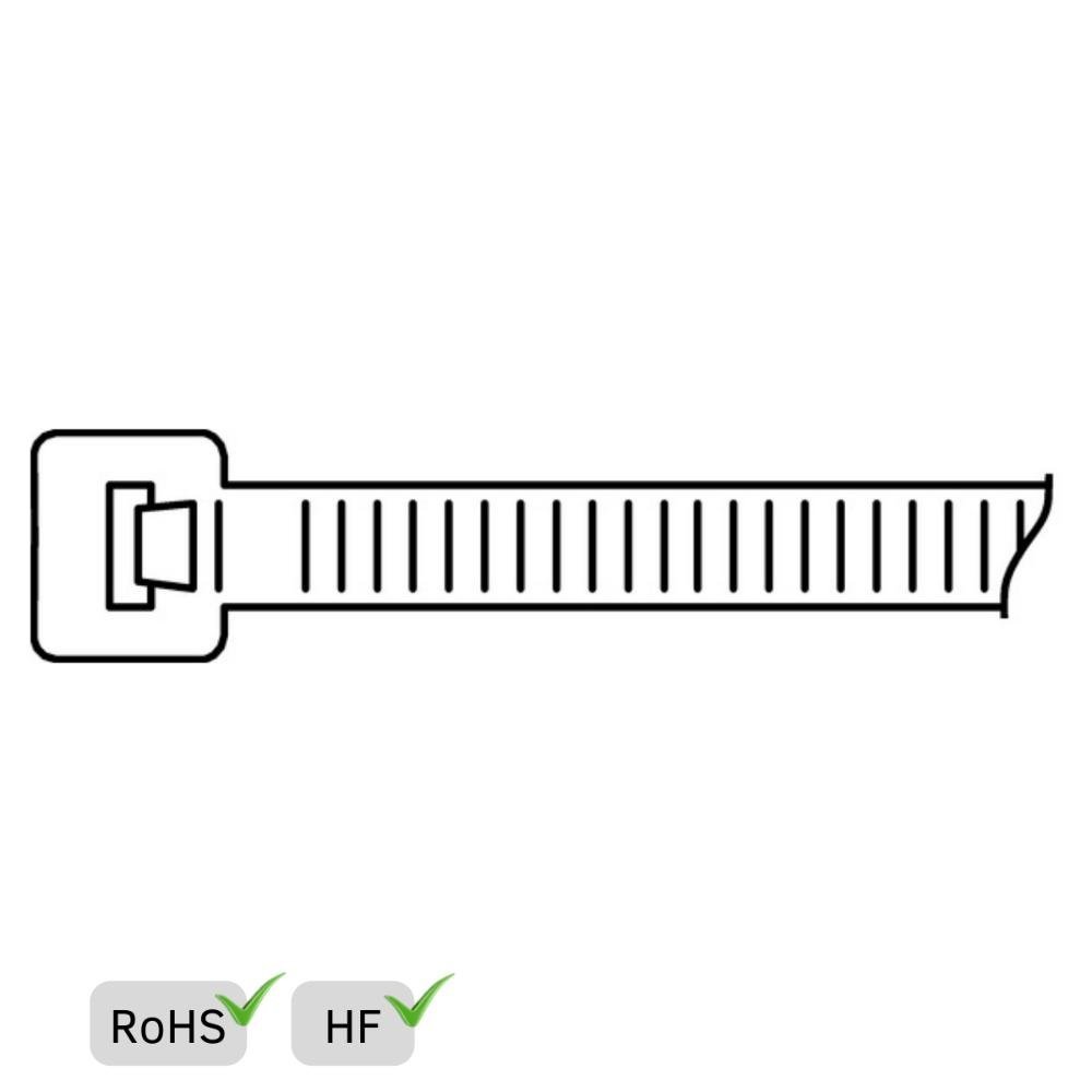 Abracadeira insulok T18L Natural 200X2,5MM 1000pc Hellermann | MadeiraMadeira