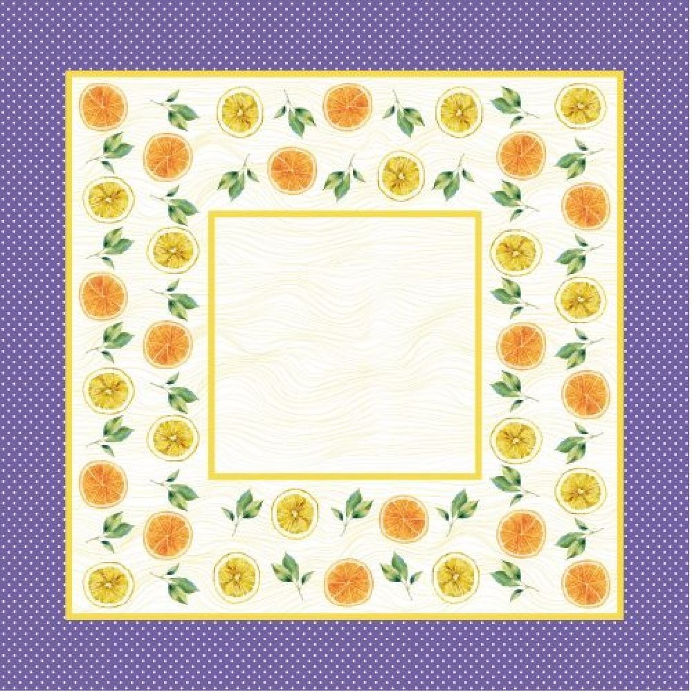 Toalha de Mesa Quadrada 4 Lugares Merenda Azul - Lepper | MadeiraMadeira
