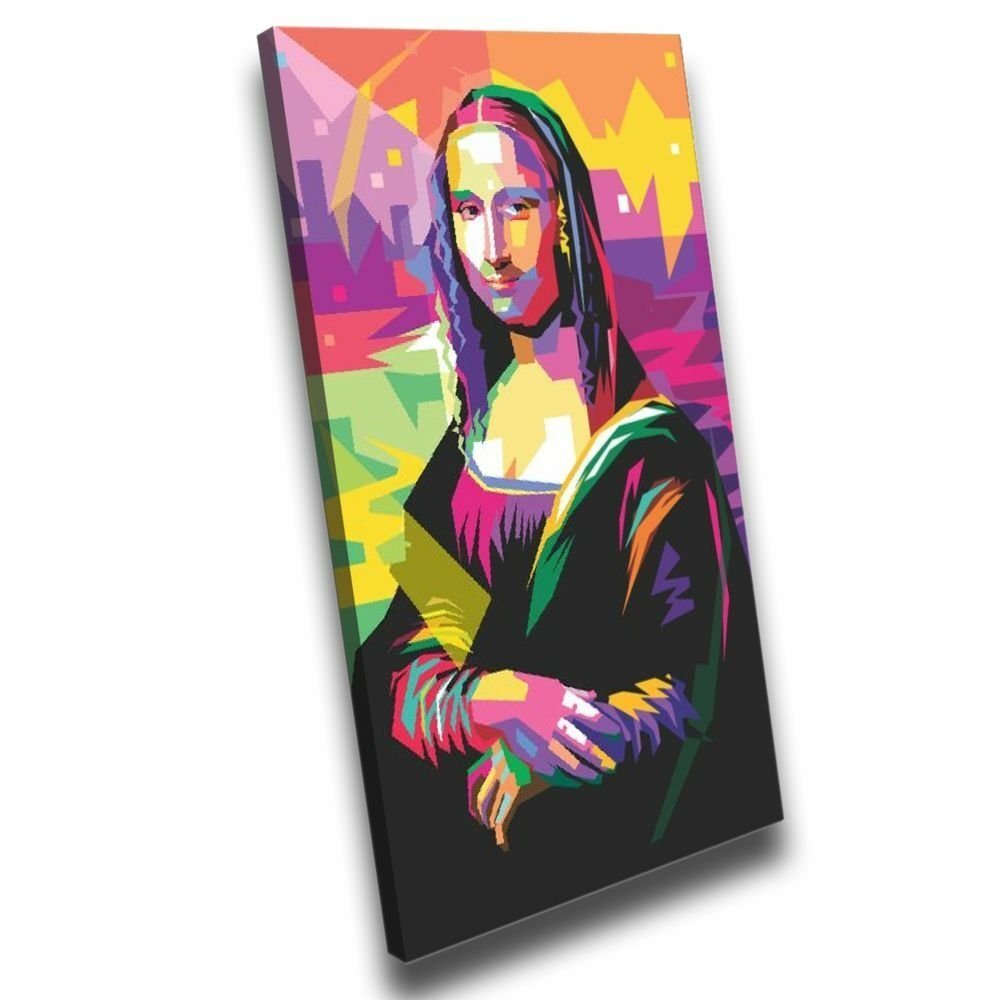 Quadro Decorativo Mona Lisa Moderna:90x60/BORDA INFINITA | MadeiraMadeira