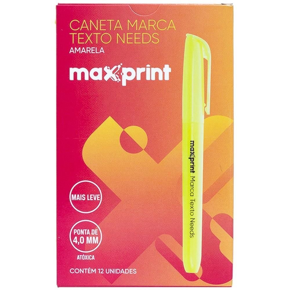 Caneta Marca Texto Needs Amarela | MadeiraMadeira