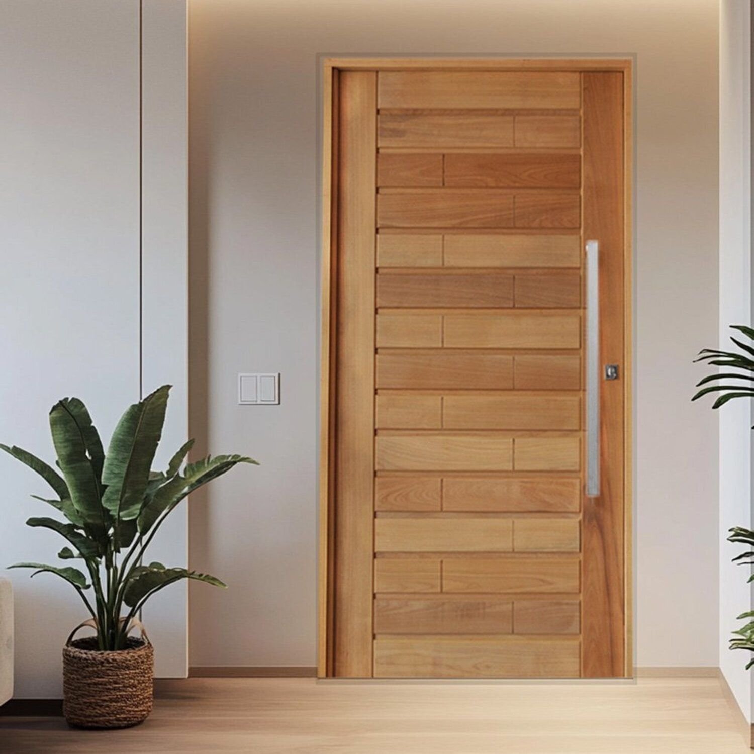 Porta Pivotante Roma Tauari Batente 14 Puxador Barra Chata 800cm 110 X 210cm Direito Rodam ...