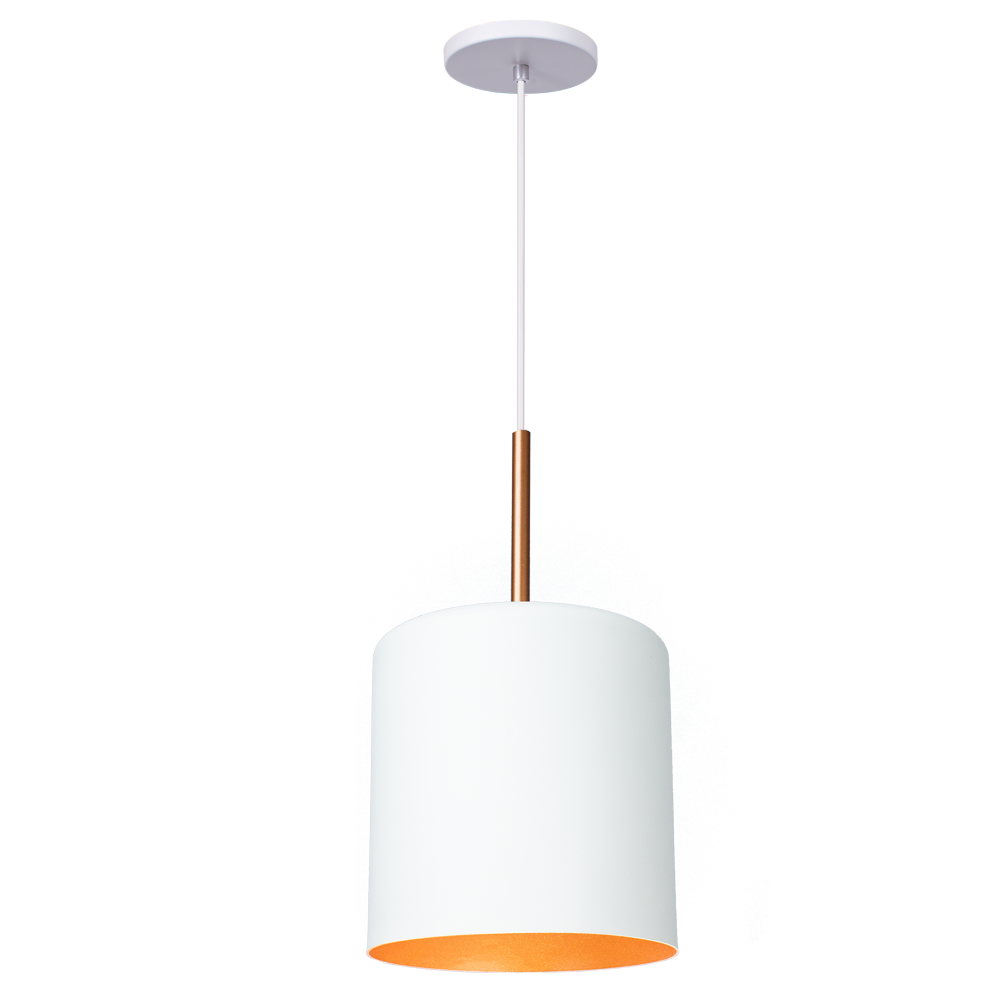 Pendente Lustre Luminária Lisboa Branco | MadeiraMadeira