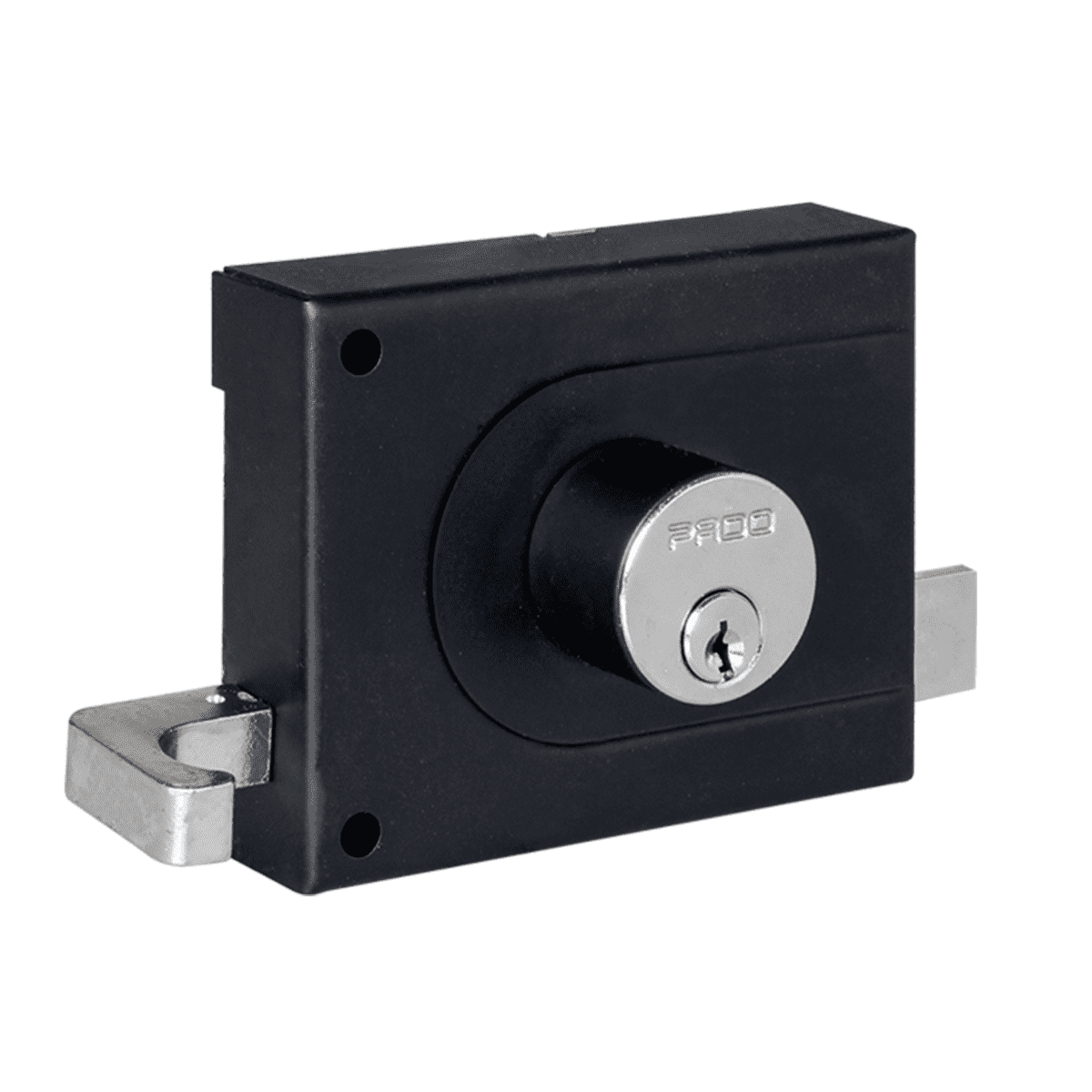 Fechadura Sobrepor Para Portão Ferro 525-100 Preto Pado Inox FECH SOBR ...