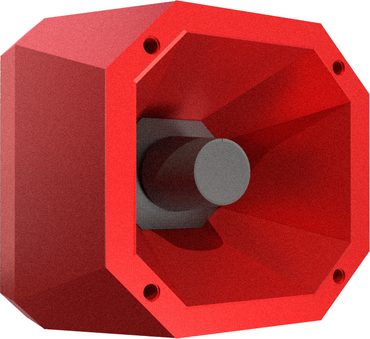 Sirene Robusta Alarme de Incêndio Resistente Alcance de 1m 122db ...