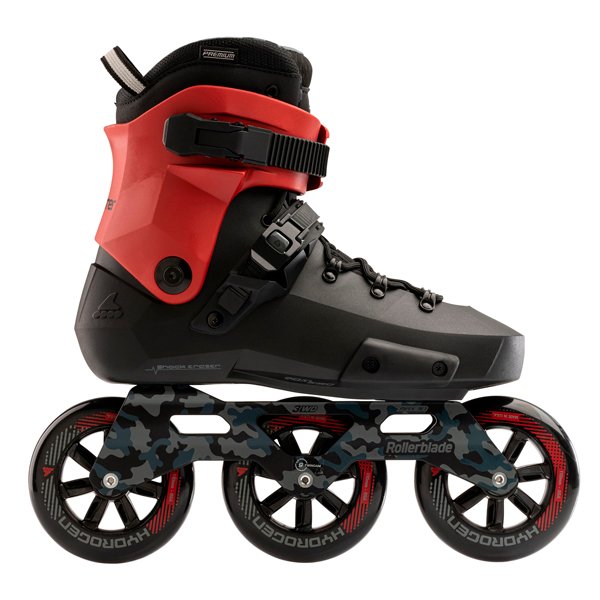 Patins Rollerblade Twister 110 - Preto/vermelho 38 Br | MadeiraMadeira