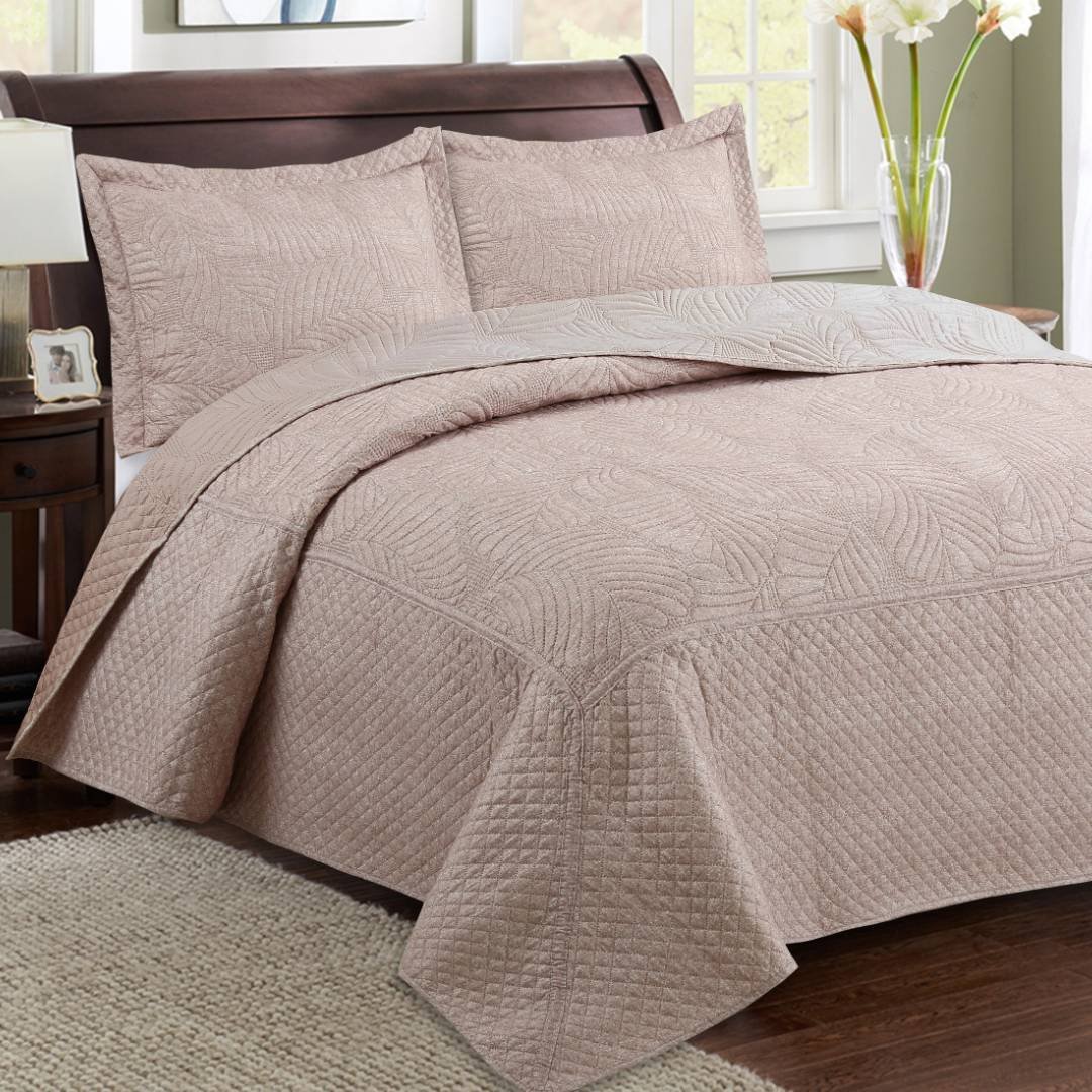 Kit Cobre-leito Queen Provence Liso Ultrasonic + 2 Porta-travesseiros ...