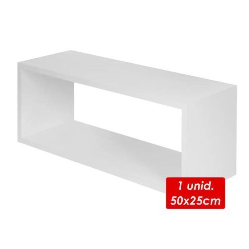 Nicho Suspenso Retangular Multi Ambientes 100% MDF Unic Plan 50 x 25 Cm ...