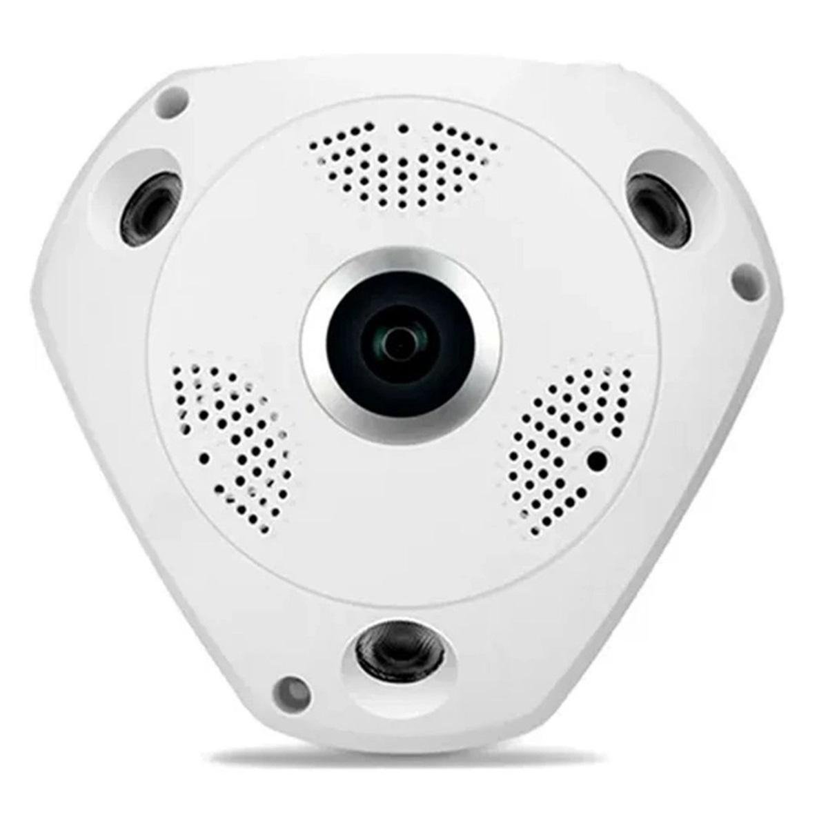 Camera Panoramica Segurança 3d Wi-fi 360 V380 Mp Ip Teto | MadeiraMadeira