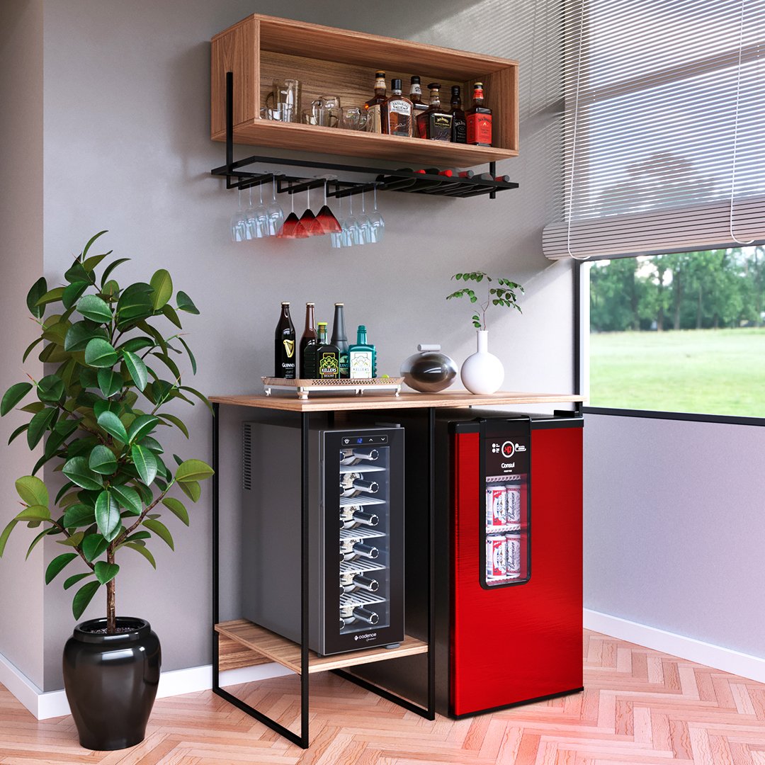 Aparador Estilo Industrial para Adega e Cervejeira | MadeiraMadeira