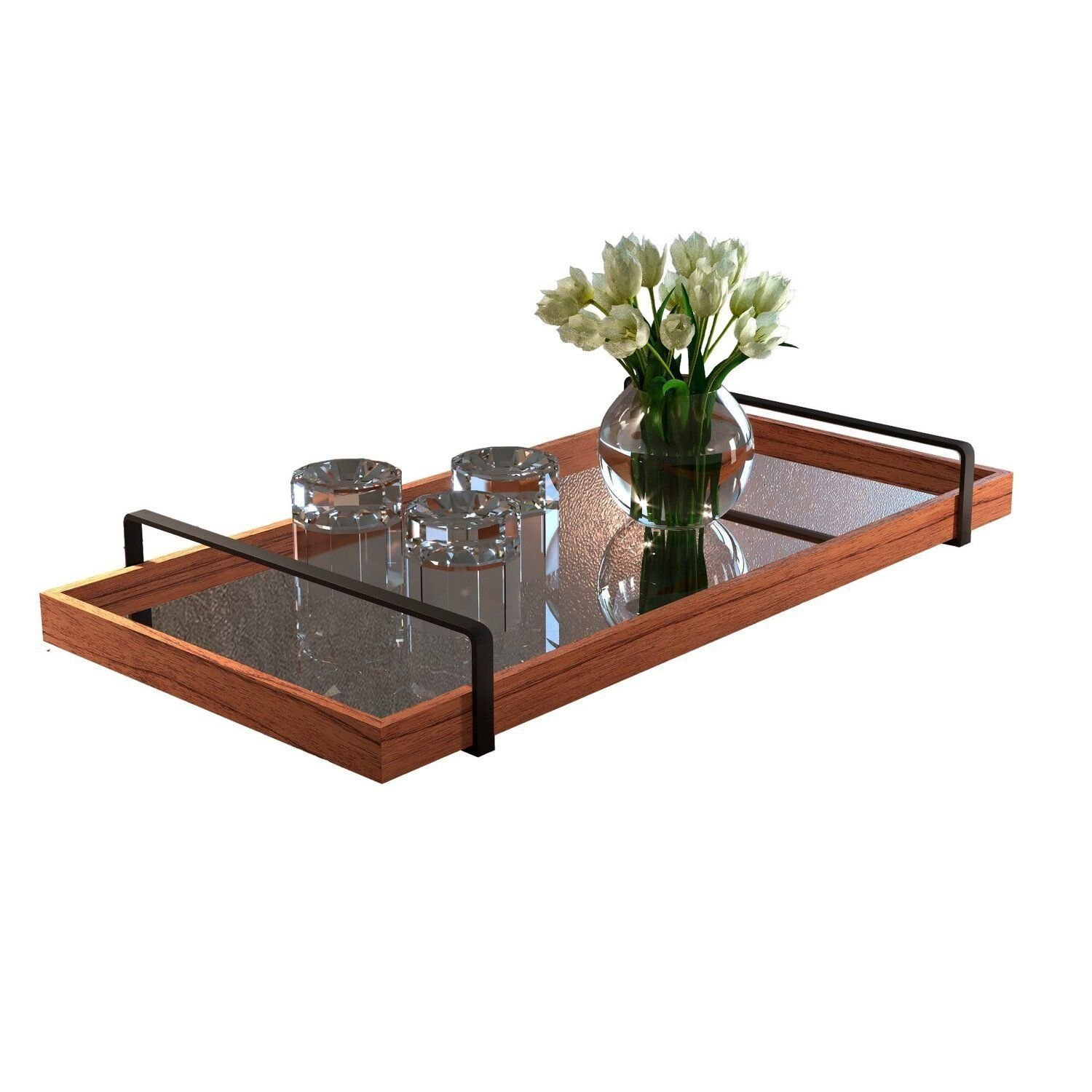 Bandeja Buffet Espelhada Lf 017 9x29x52cm | MadeiraMadeira